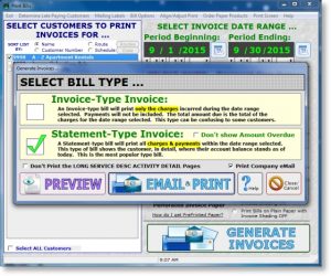 Lawn Care Billing Software: Customer Invoices- Print & Email | Adkad